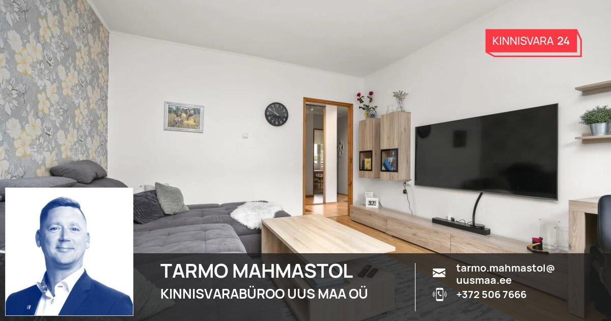 Müüa korter, 3 tuba, Kurtna tee 44, Kurtna küla, Saku vald