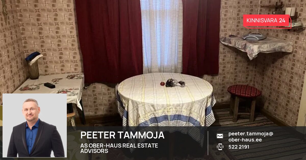 Müüa maja, 2 tuba, Jaama tn 2, Rakke alevik, Väike-Maarja vald
