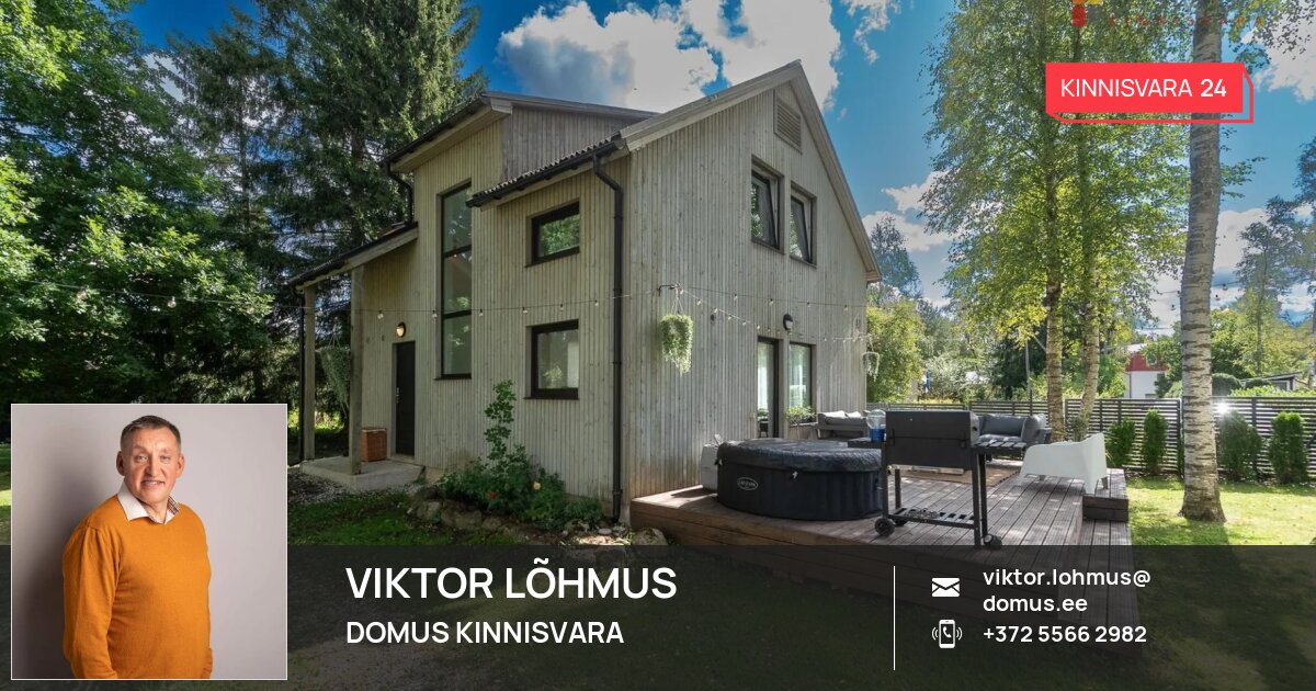 Müüa maja, 4 tuba, Uus-Vargamäe tn 13, Luige alevik, Kiili vald