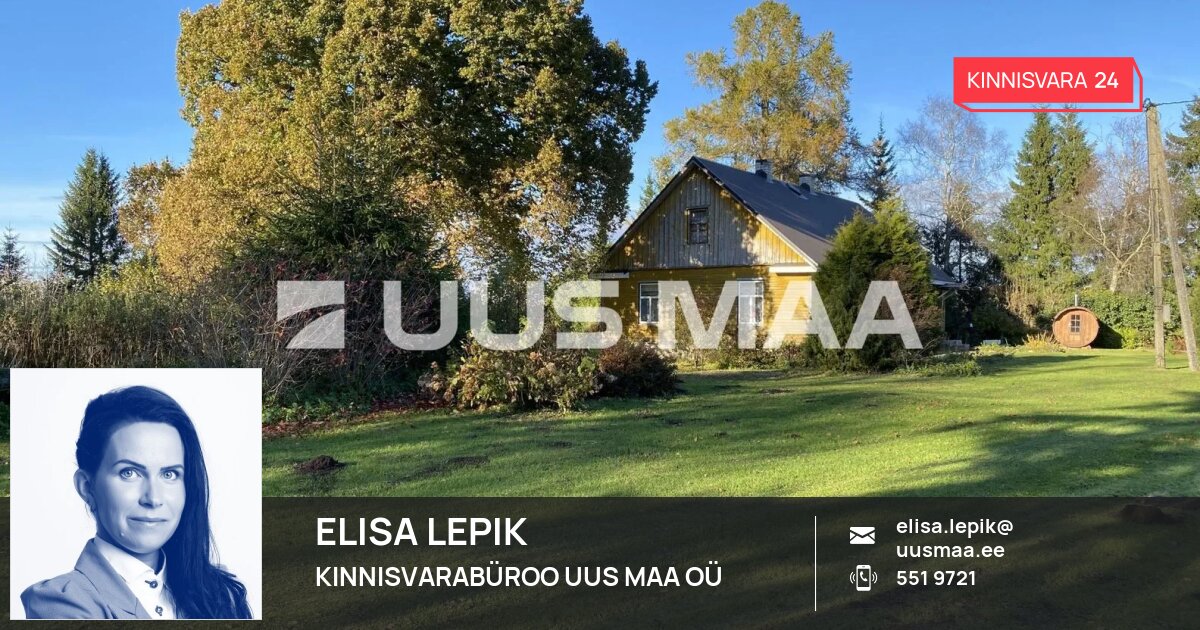 Müüa maja, 4 tuba, Anoki, Koeravere küla, Vinni vald