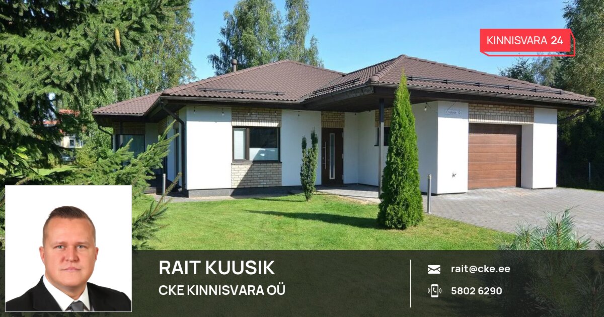 Müüa maja, 5 tuba, Enelase tn 10, Soinaste küla, Kambja vald