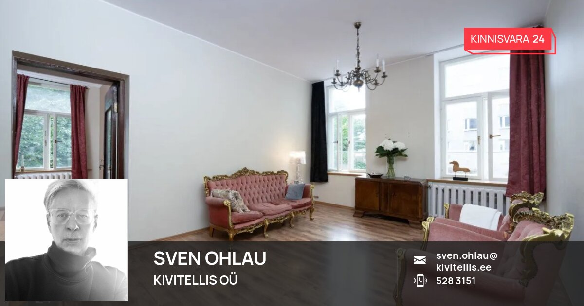 Müüa korter, 4 tuba, Raua tn 55, Raua, Kesklinn, Tallinn