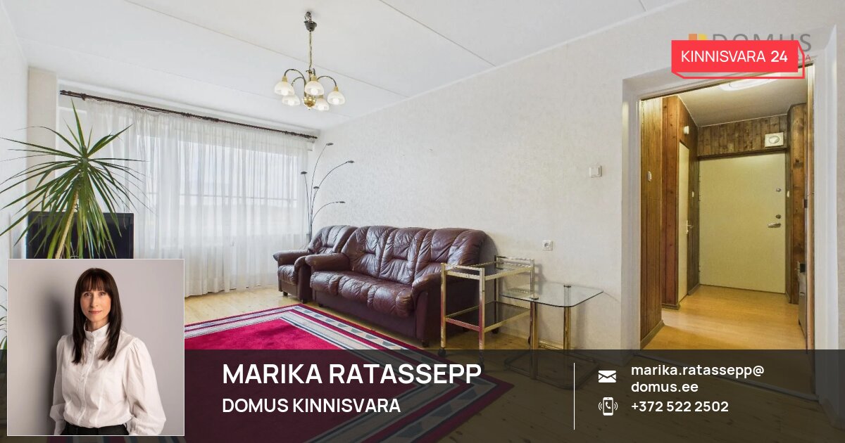 Müüa korter, 3 tuba, E. Vilde tee 52, Mustamäe, Tallinn