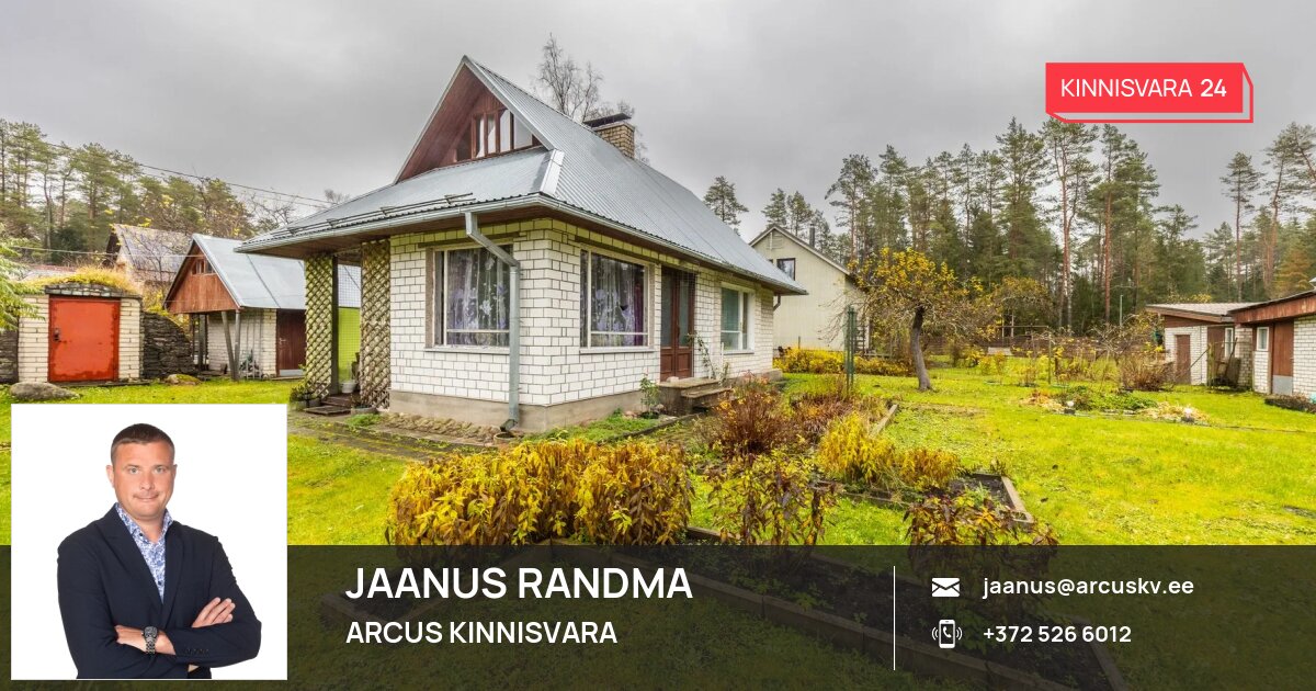 Müüa suvila, 3 tuba, Konna tee 3, Metsanurme küla, Saku vald