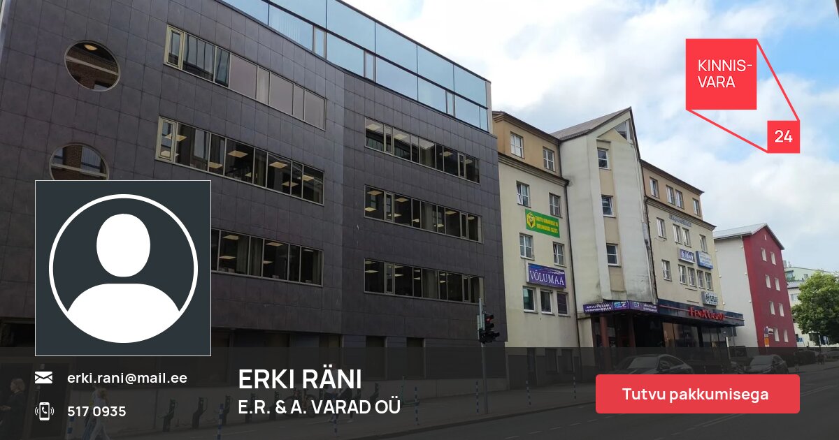 Üürile anda korter, 1 tuba, Soola tn 1a, Kesklinn, Tartu linn