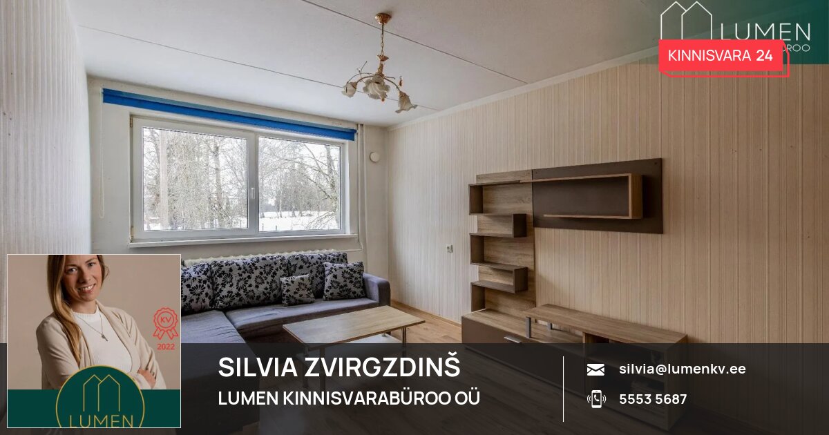Müüa korter, 2 tuba, Õpetajate, Urvaste küla, Antsla vald