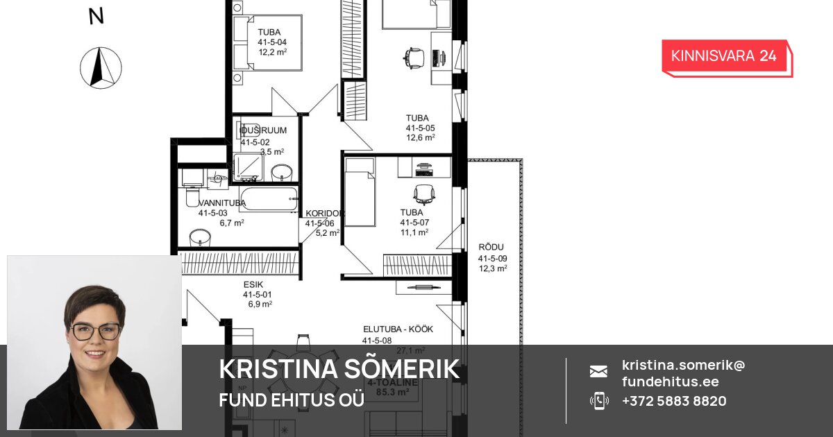 Müüa korter, 4 tuba, Astangu tn 50b/1-41, Astangu, Haabersti, Tallinn