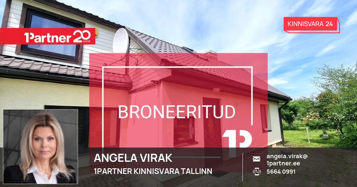 Müüa maja, 5 tuba, Kuu tn 29, Luige alevik, Kiili vald