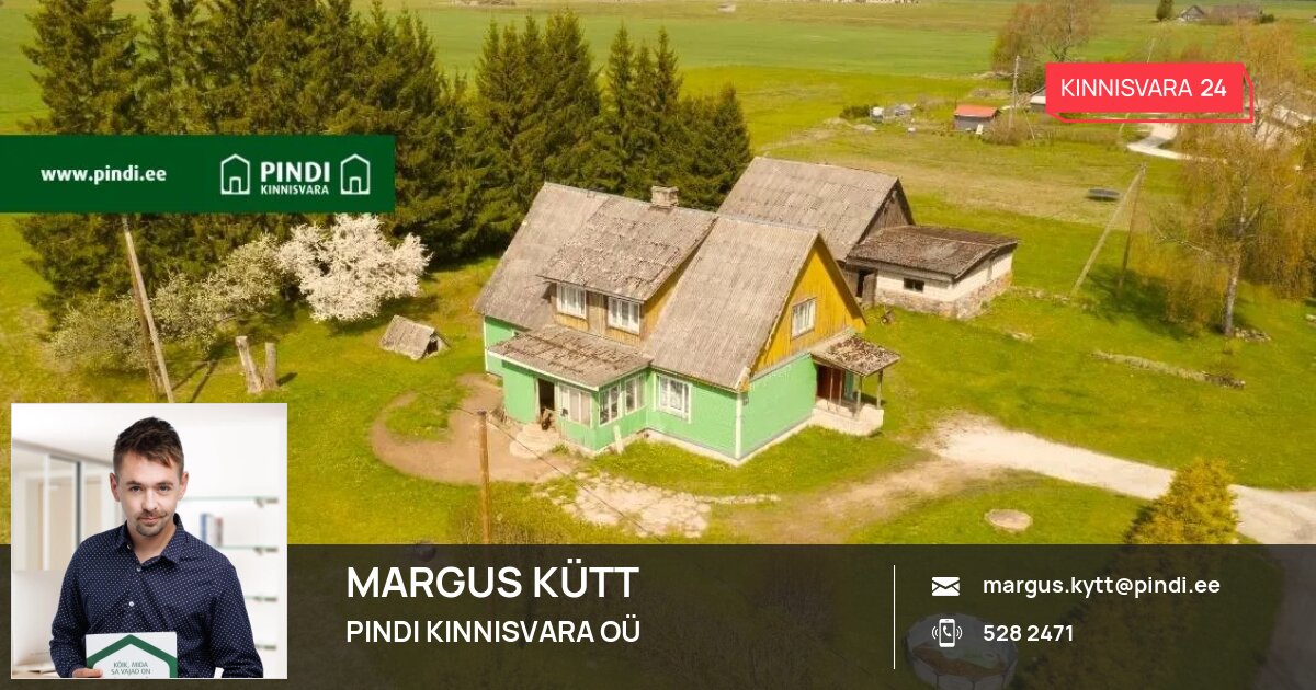 Müüa maja, 3 tuba, Tiina, Eipri küla, Väike-Maarja vald