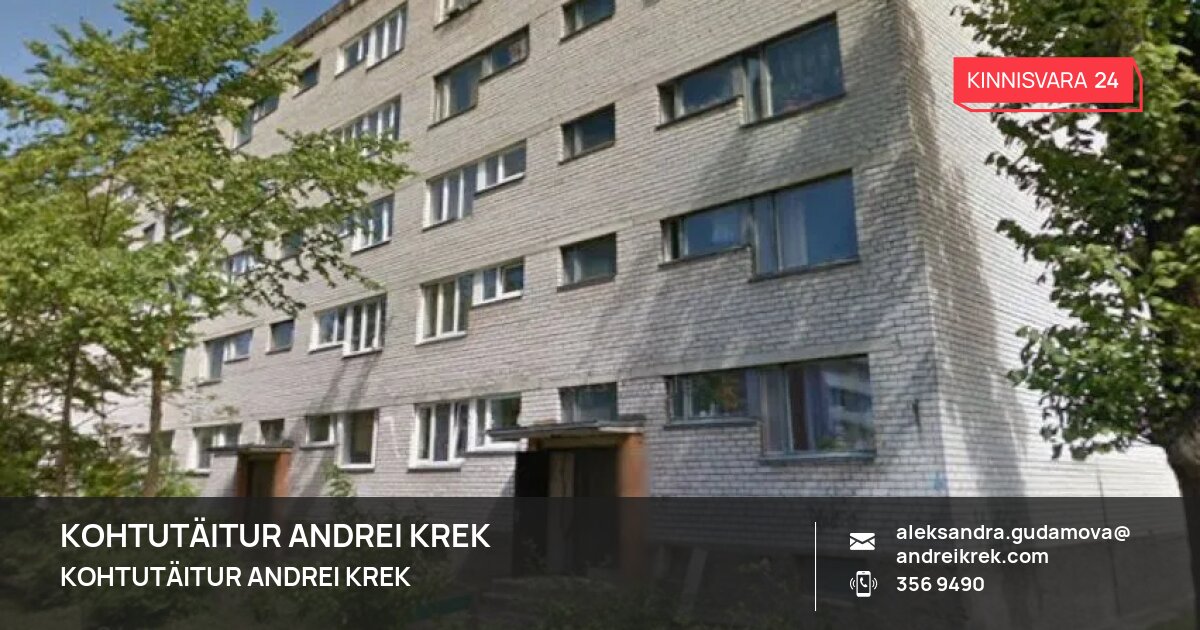 Müüa korter, 1 tuba, Kesk tn 9-15, Sillamäe linn