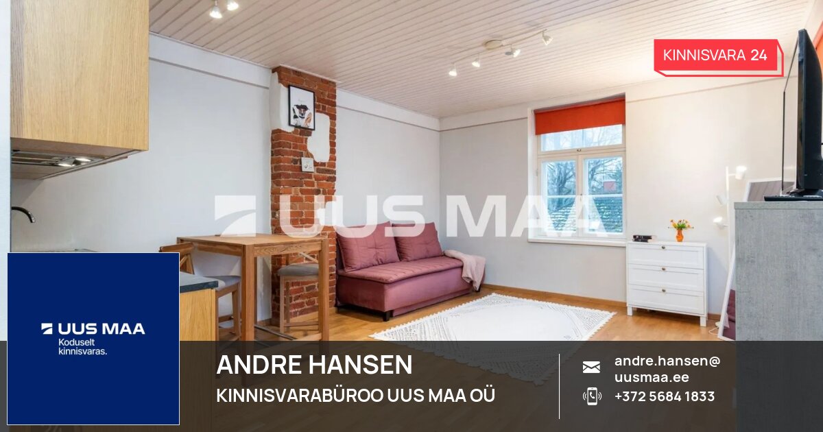 Üürile anda korter, 1 tuba, A. Haava tn 7a, Vaksali, Tartu linn