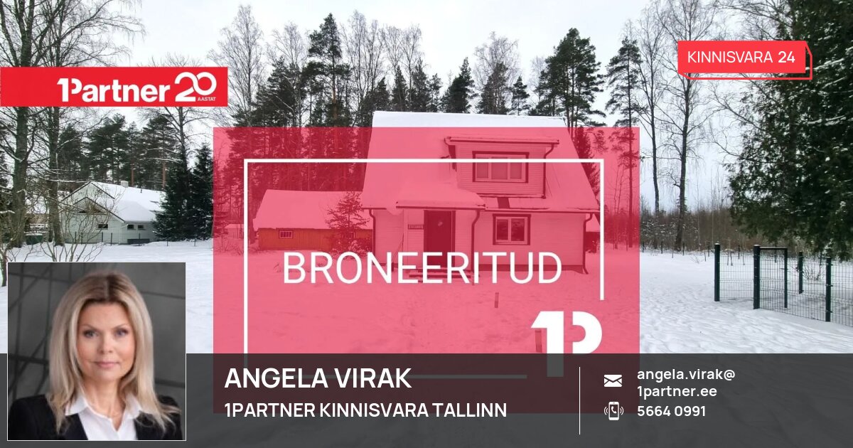 Müüa maja, 3 tuba, Kupu tee 15, Kuusalu alevik, Kuusalu vald