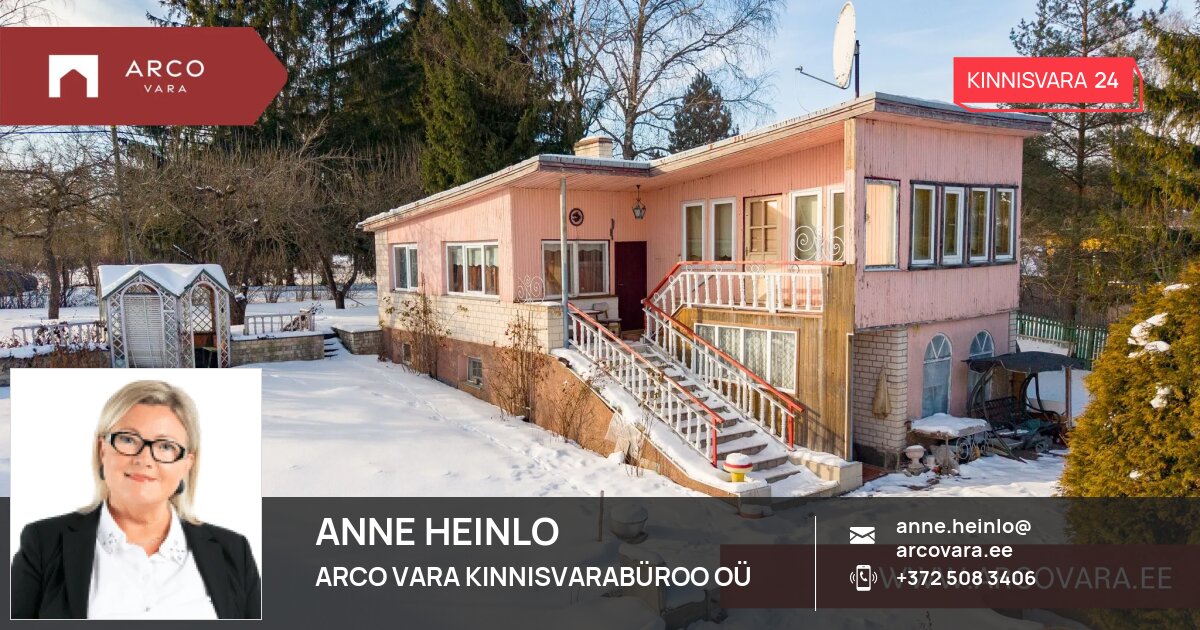 Müüa maja, 4 tuba, Keskuse tn 5, Külitse alevik, Kambja vald
