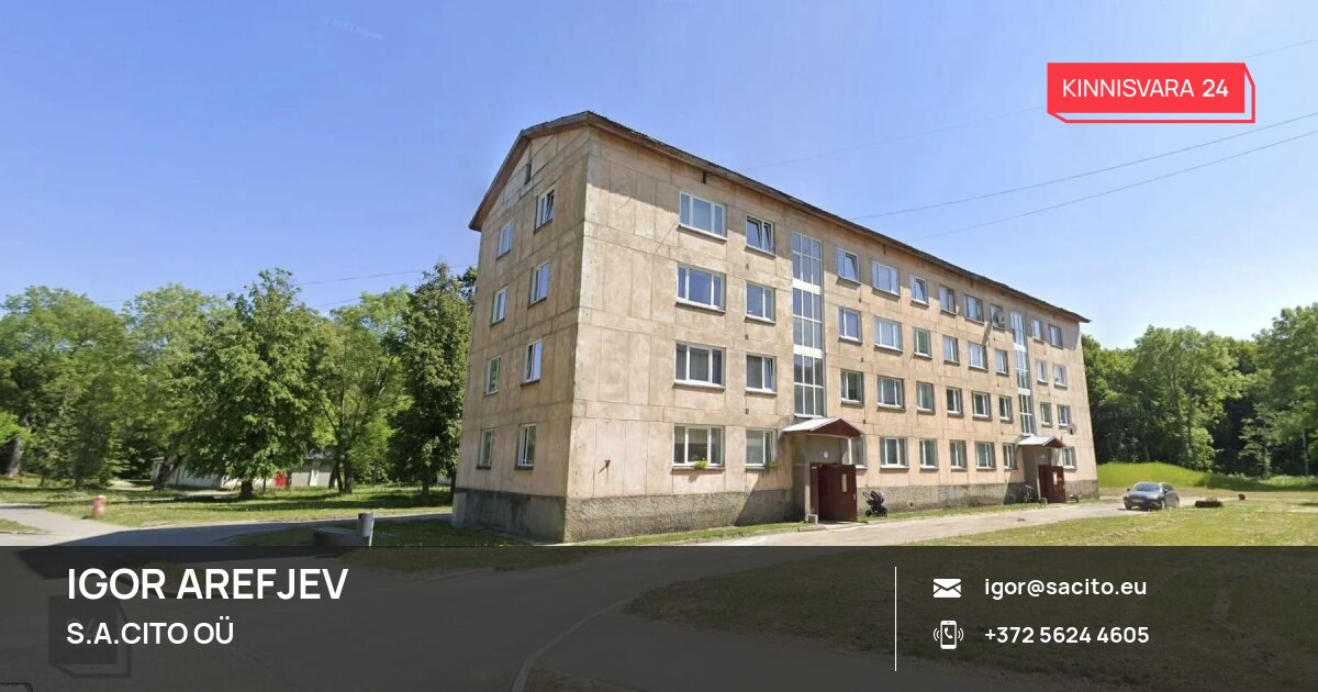 Müüa korter, 2 tuba, Tiigi tn 5-8, Vinni alevik, Vinni vald