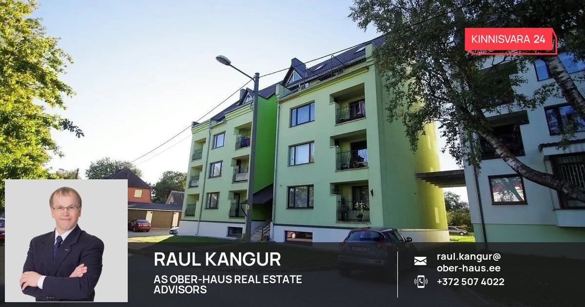 Müüa korter, 3 tuba, Forseliuse tn 3, Karlova, Tartu linn