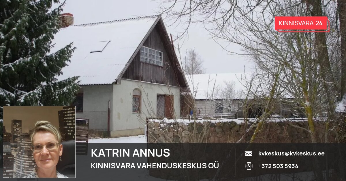 Müüa maja, 3 tuba, Laudre, Vidruka küla, Lääne-Nigula vald