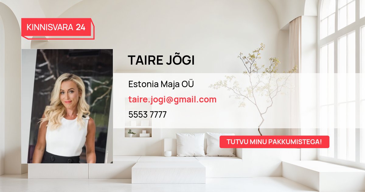 Kinnisvaramaakler Taire Jõgi - Estonia Maja OÜ