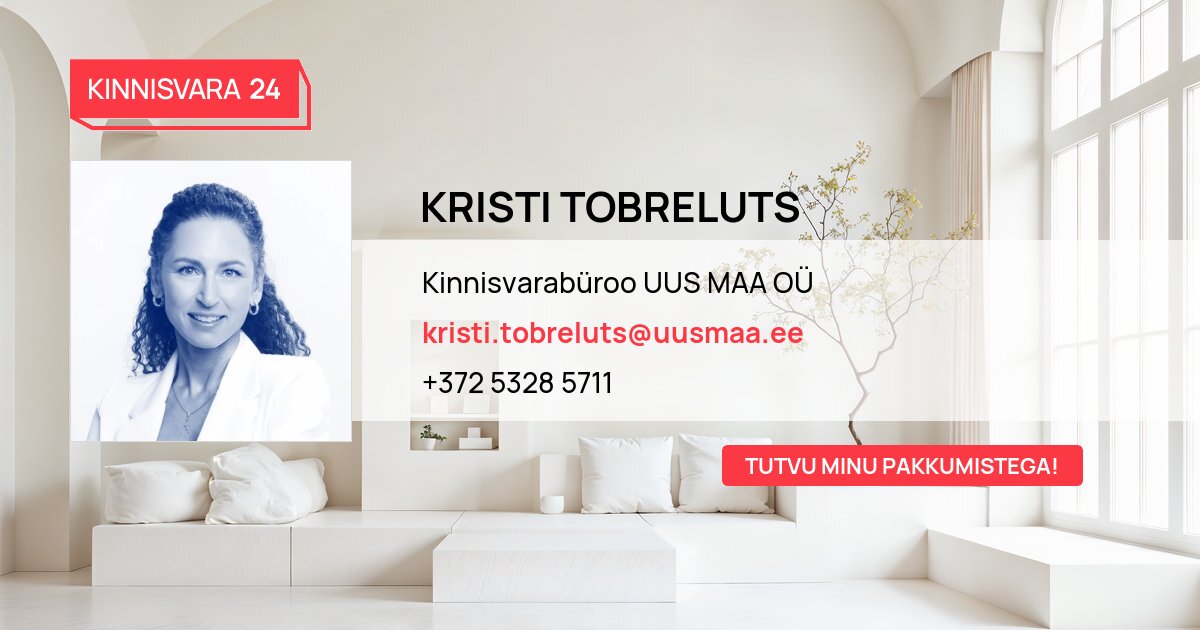 Kinnisvaramaakler Kristi Tobreluts - Kinnisvarabüroo UUS MAA OÜ